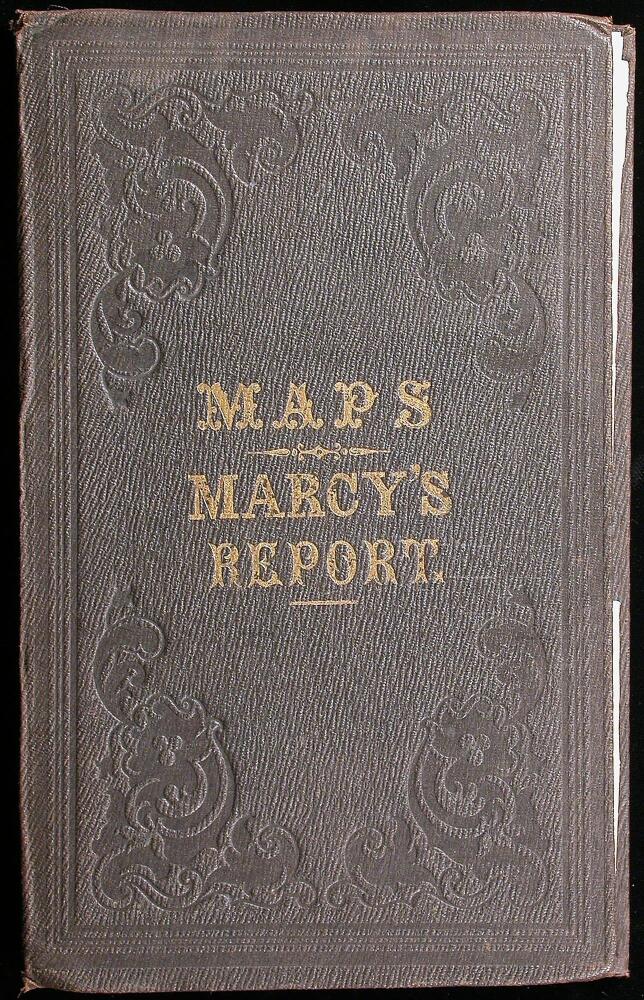 Two lithographed maps from Captain Marcy's Report