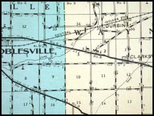 Atlas and Plat Book of Hamilton County, Indiana; Containing Outline Map ...