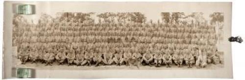 Army photograph of Nisei soldiers in training at Camp Robinson ...