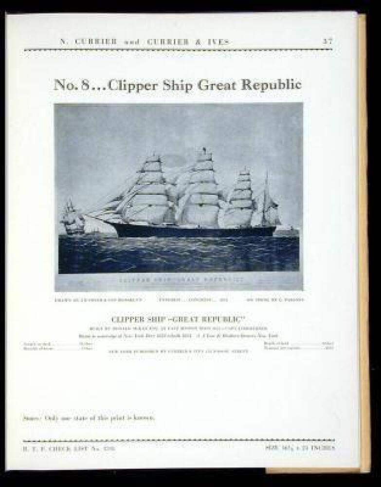 Clipper Ship Prints including other merchant sailing ships...being a ...