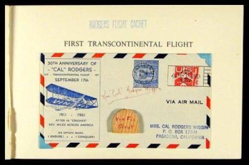 First Transcontinental Flight.