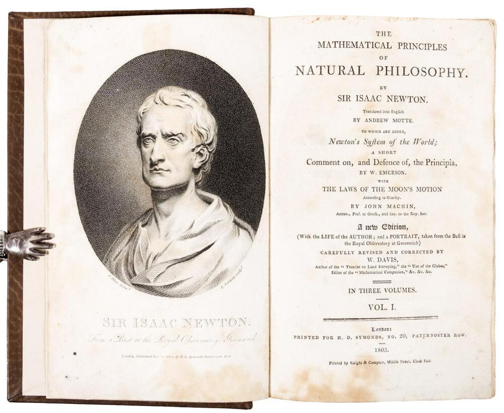 The mathematical principles of natural philosophy. By Sir Isaac Newton ...