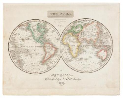 The World, Engraved by N. & S.S. Jocelyn - 1825 Anti-Slavery Artist ...