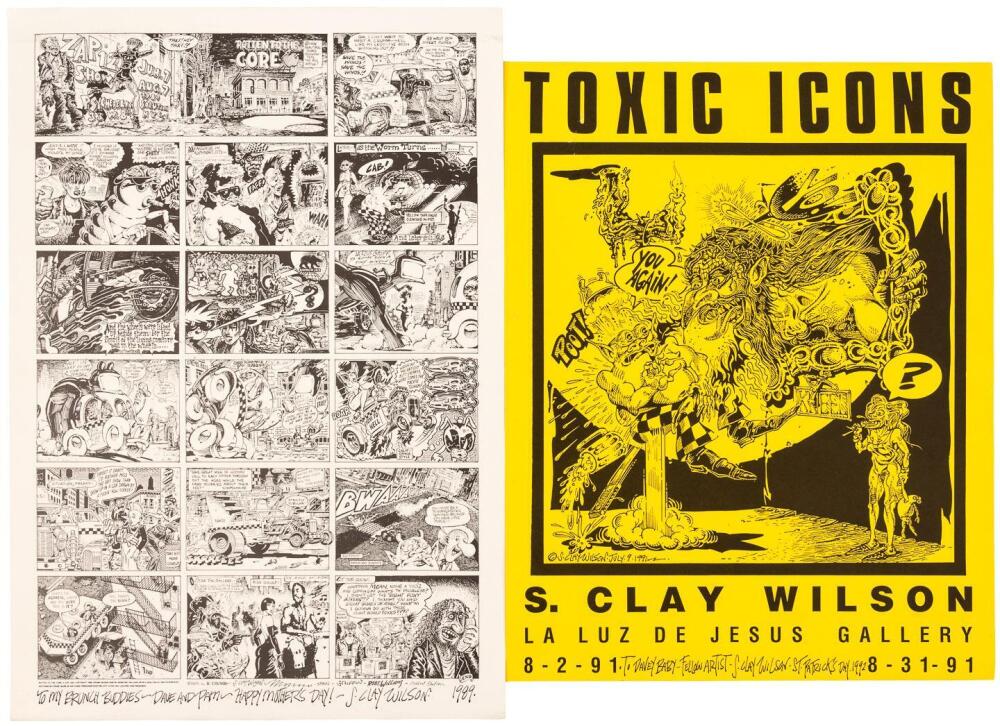 Four posters, including three posters illustrated by S. Clay Wilson and ...