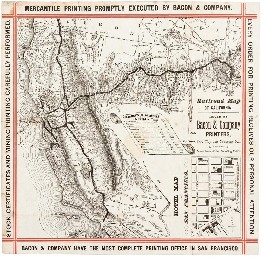 Railroad Map of California