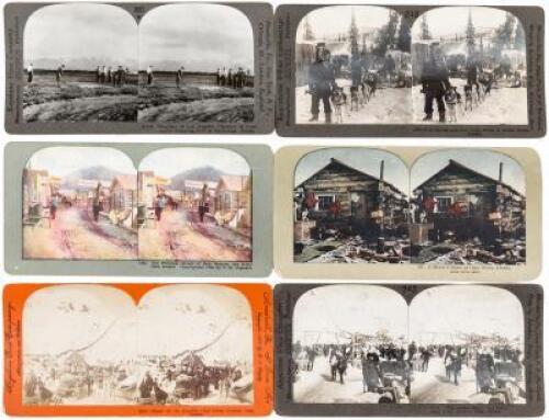 Seven stereopticon slides of mining in Alaska