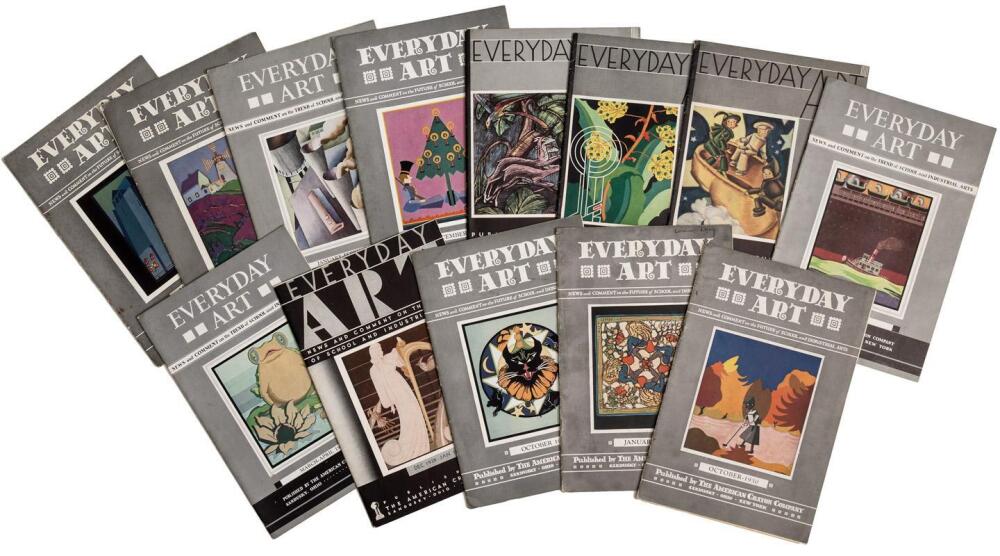 Crayon Co. “Everyday Art” magazine, 35 issues, 1930-39
