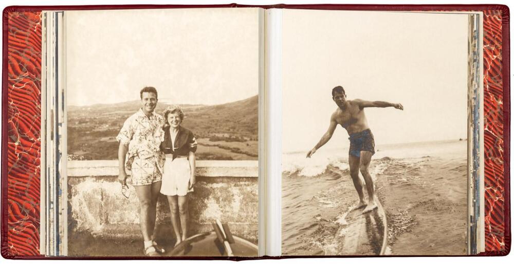 Photograph album recording a vacation i Hawaii by actor Dick Powell ...