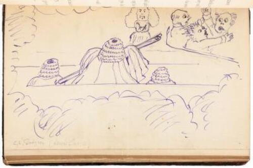 Original drawing by Lewis Carroll in illustration of The Hunting of the ...