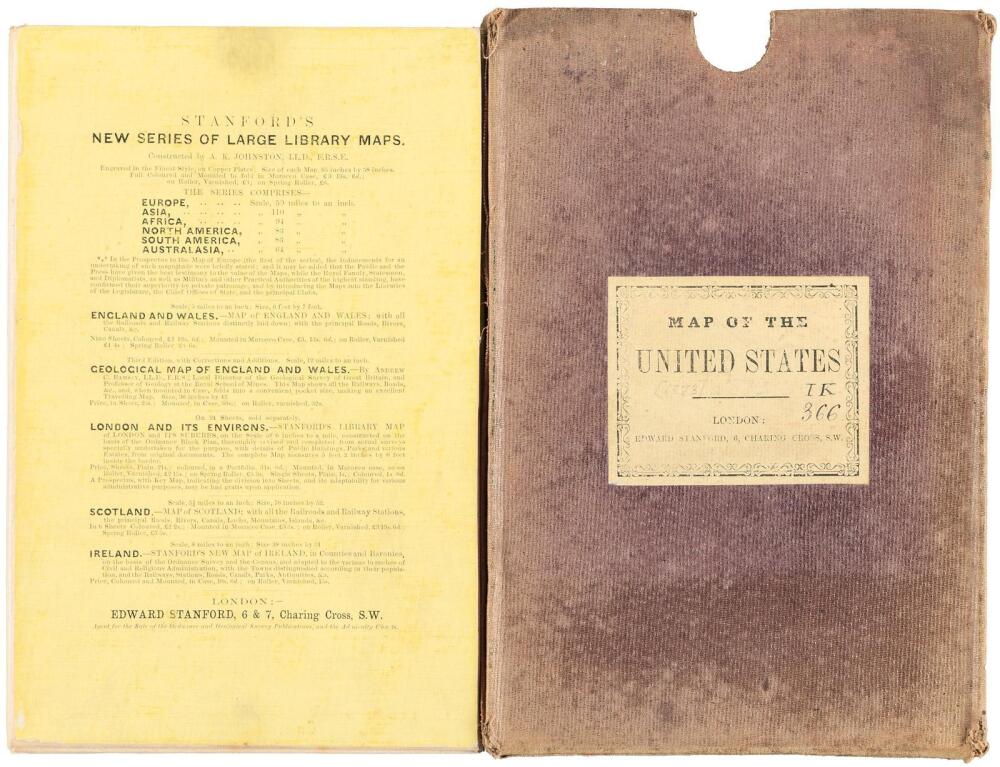 Stanford's Map of the United States and Part of the Dominion of Canada ...