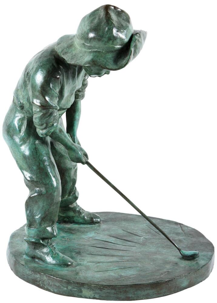 Putter Boy Bronze Sundial