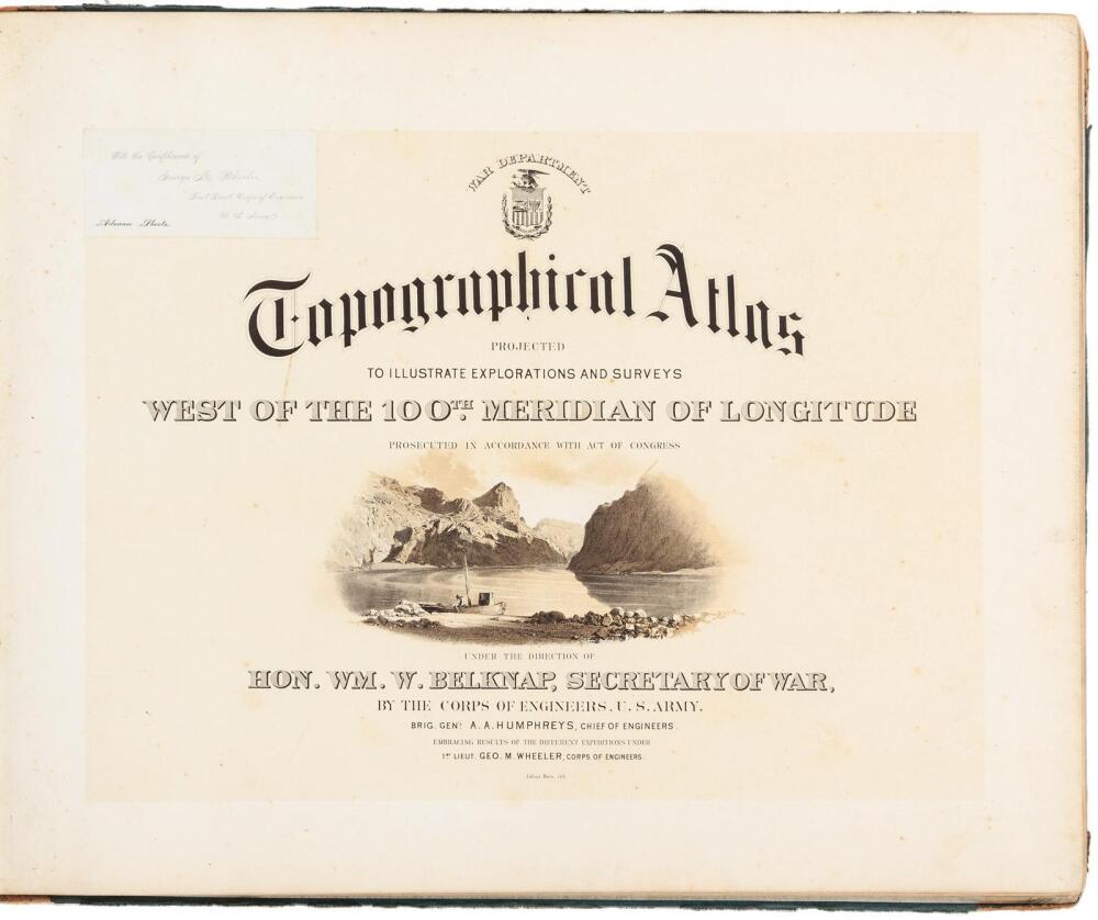 Topographical Atlas projected to illustrate Explorations and Surveys ...
