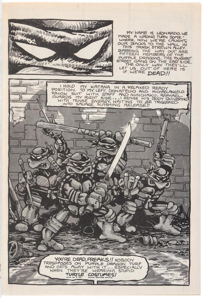 Teenage Mutant Ninja Turtles - First Issue, First Printing