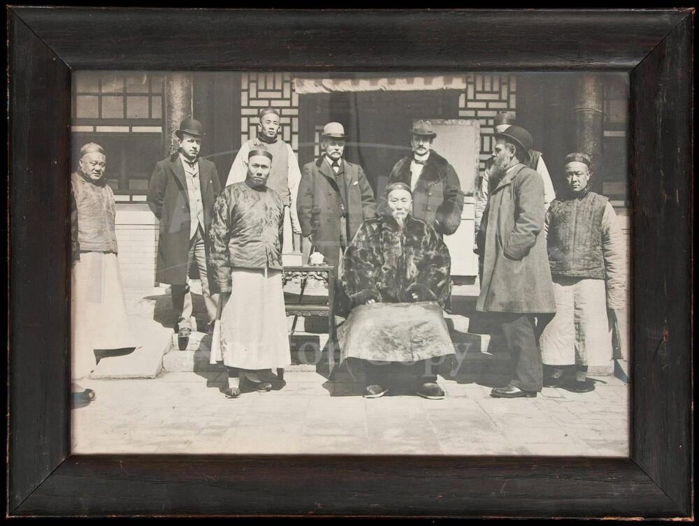 Photograph of Chinese statesman Li Hung-chang (Li Hongzhang) and ...