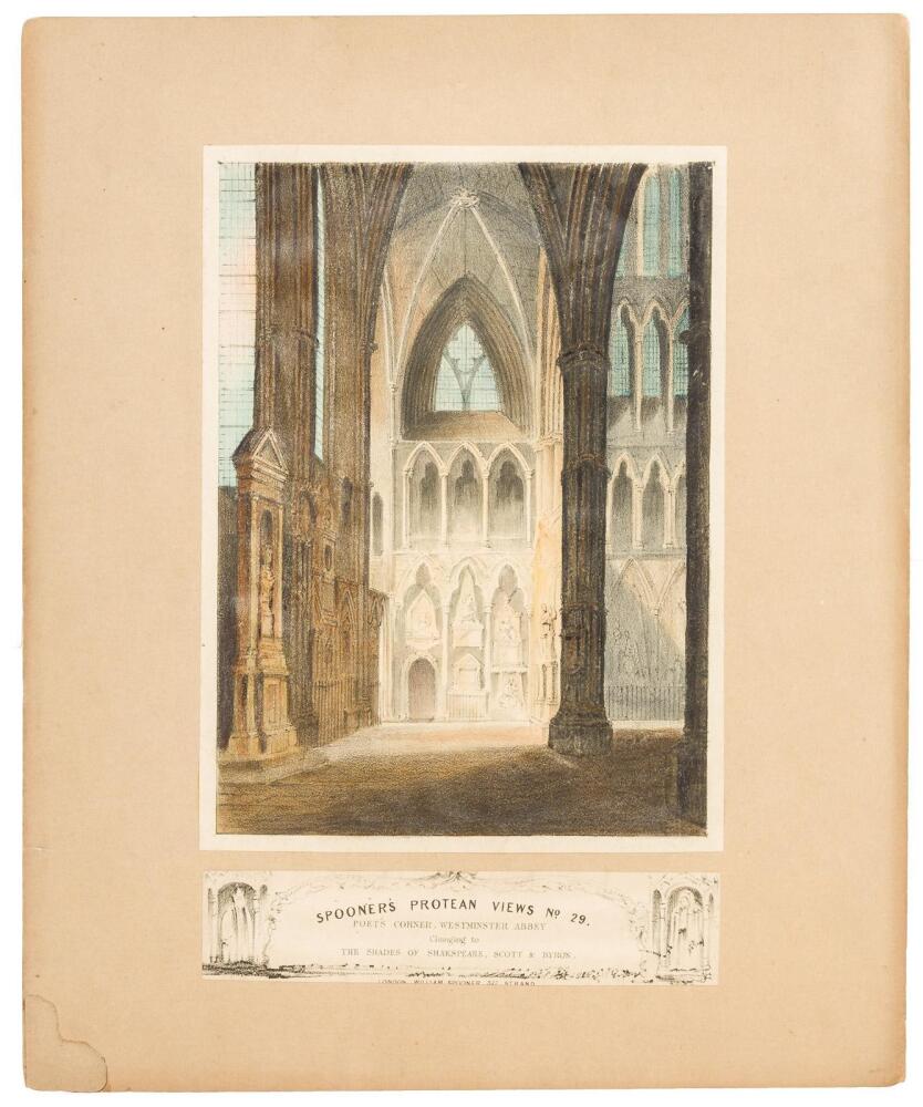 Spooner's Protean Views, Poet's Corner, Westminster Abbey