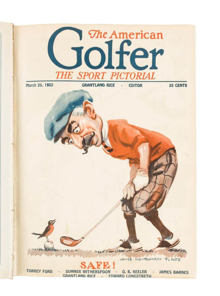The American Golfer Magazine - 8 bound volumes