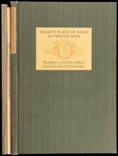 Three volumes studying the authenticity of Drake's Plate of Brass