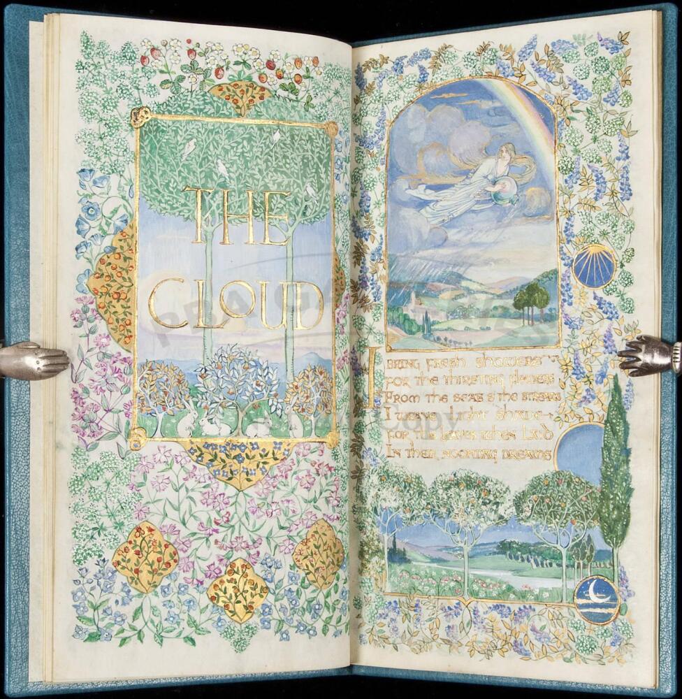 To The Night & The Cloud - Calligraphed and Illuminated by Jessie Bayes