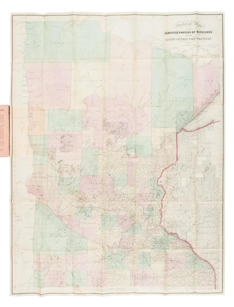 Sectional Map of the Surveyed Portion of Minnesota and the North ...