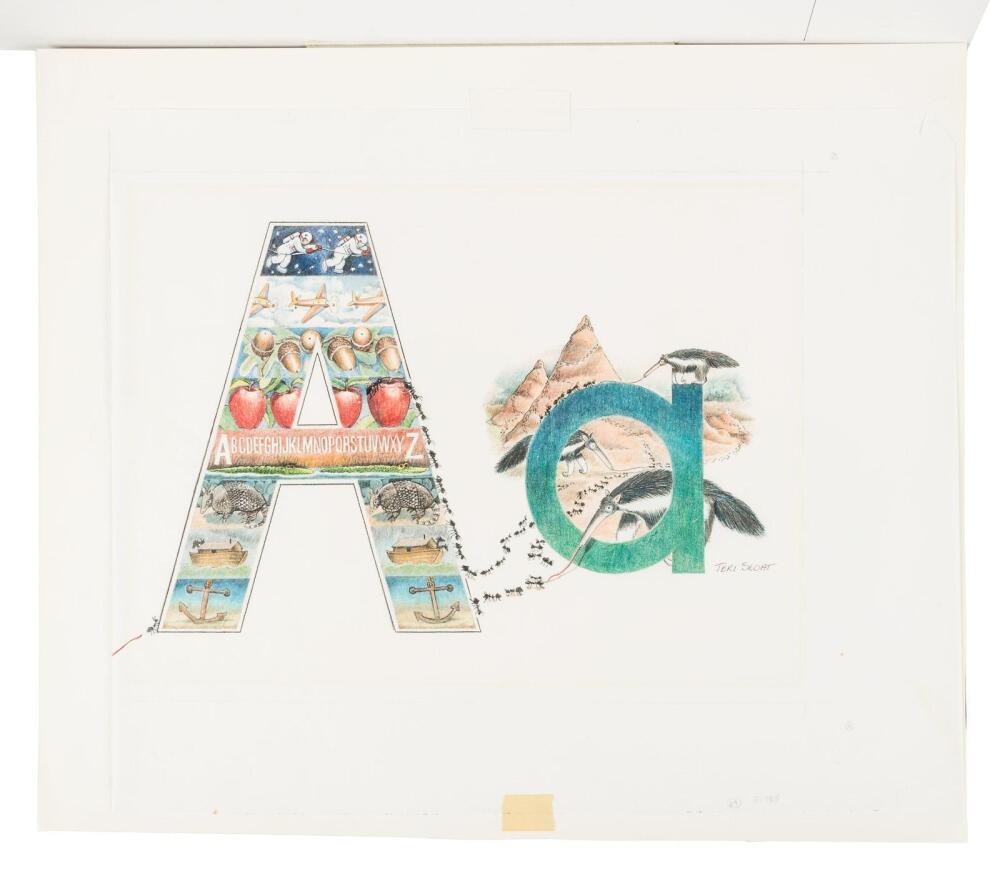 Letter A - original illustration to From Letter to Letter