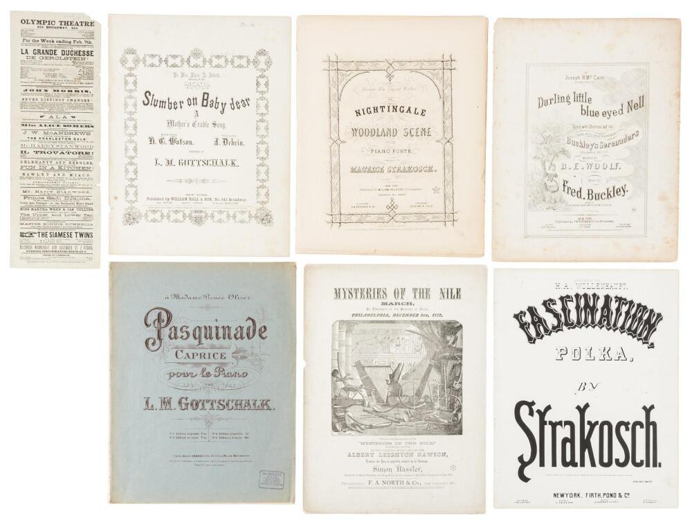 Collection of music ephemera and sheet music related to Jewish ...