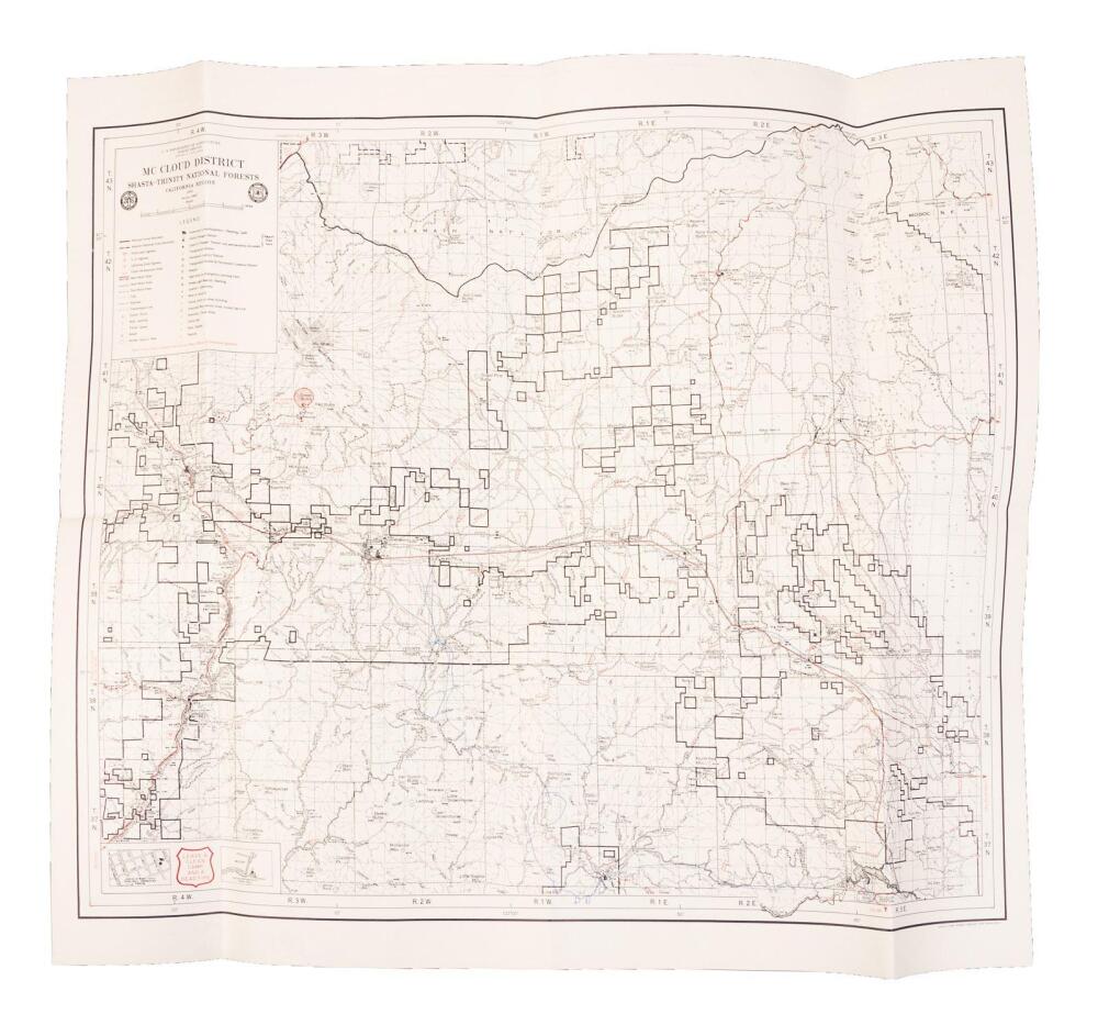 Two maps of the McCloud River District [and] Diagram of Modern Hydro ...