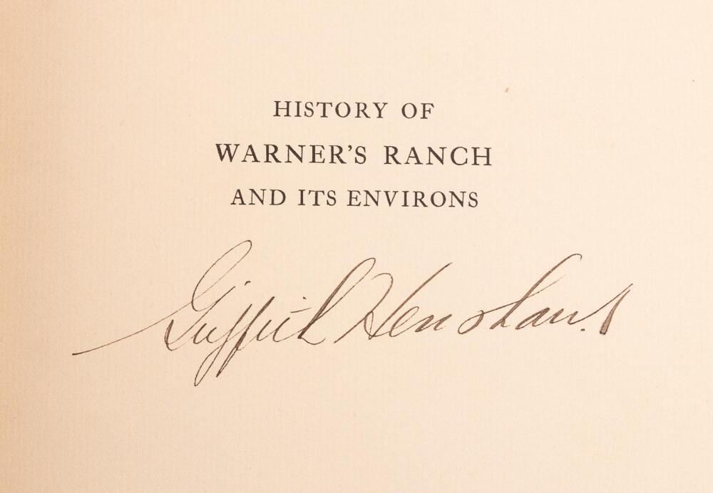 The History of Warner's Ranch and its Environs