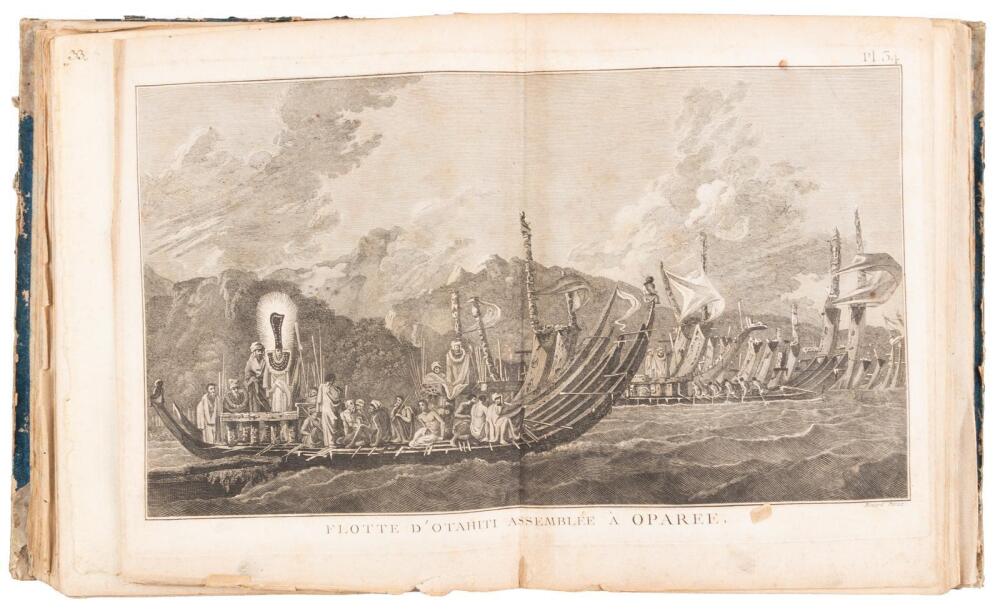 Plates from the French edition of A Voyage Round the World in His ...