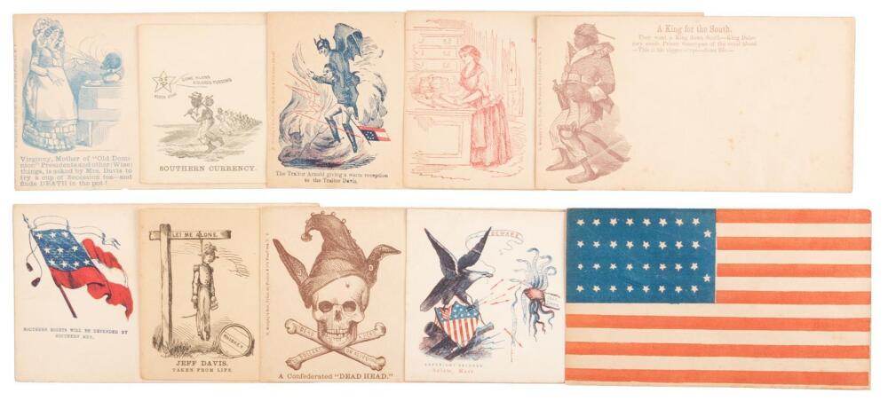 Collection of 119 Civil War patriotic covers