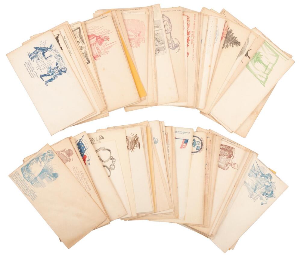 Collection of 119 Civil War patriotic covers