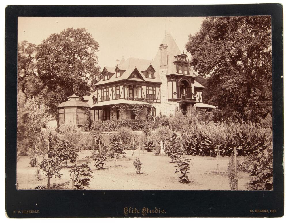 Original photograph of the Rhine House mansion at the Beringer Winery ...