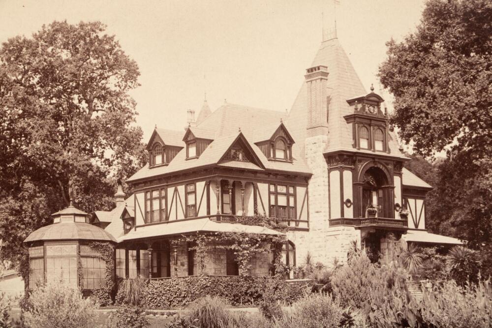 Original photograph of the Rhine House mansion at the Beringer Winery ...