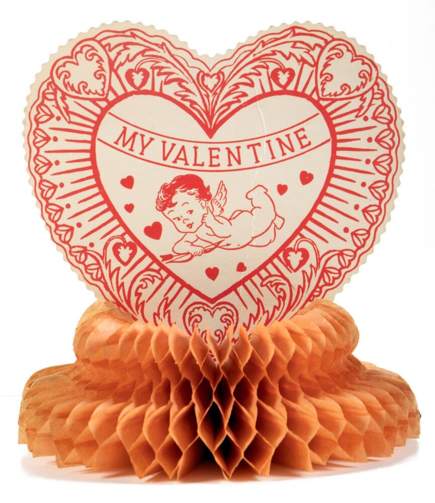 Collection of Victorian/Edwardian era beehive style Valentines