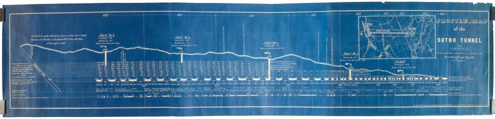 Profile Map of the Sutro Tunnel. Carefully compiled from official ...
