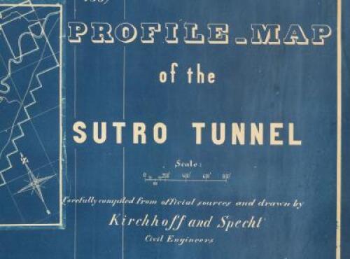 Profile Map of the Sutro Tunnel. Carefully compiled from official ...