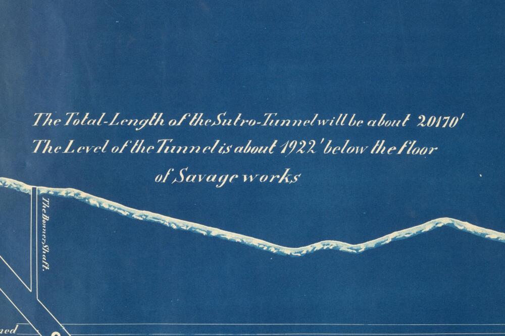 Profile Map of the Sutro Tunnel. Carefully compiled from official ...