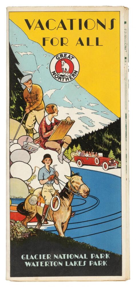 Great Northern Recreational Map of Glacier National Park Montana ...