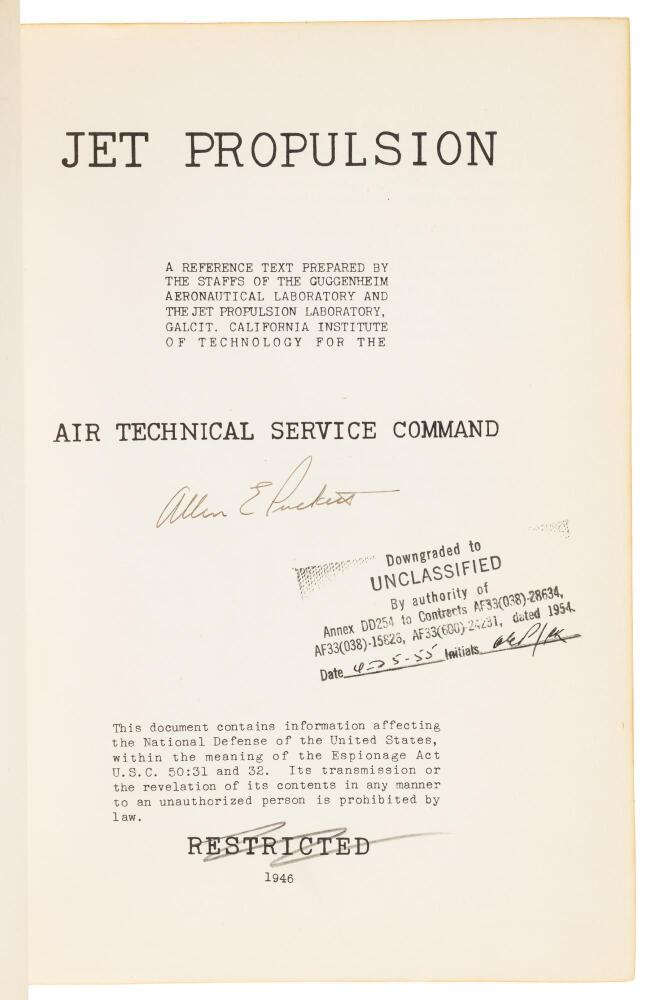 Jet Propulsion; and Engineering Cybernetics