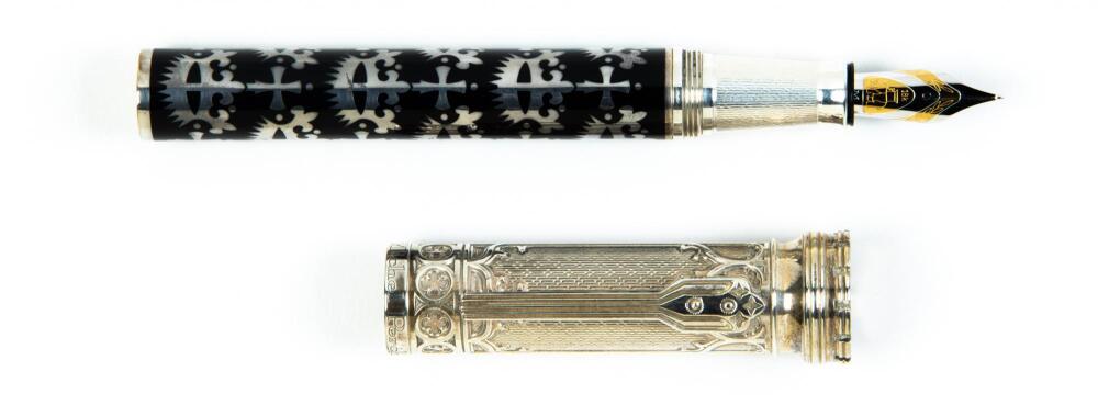 Gothic Masterpiece Black Enamel and Sterling Silver Limited Edition ...