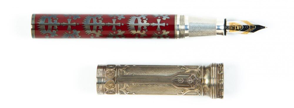 Gothic Masterpiece Red Enamel and Sterling Silver Limited Edition ...
