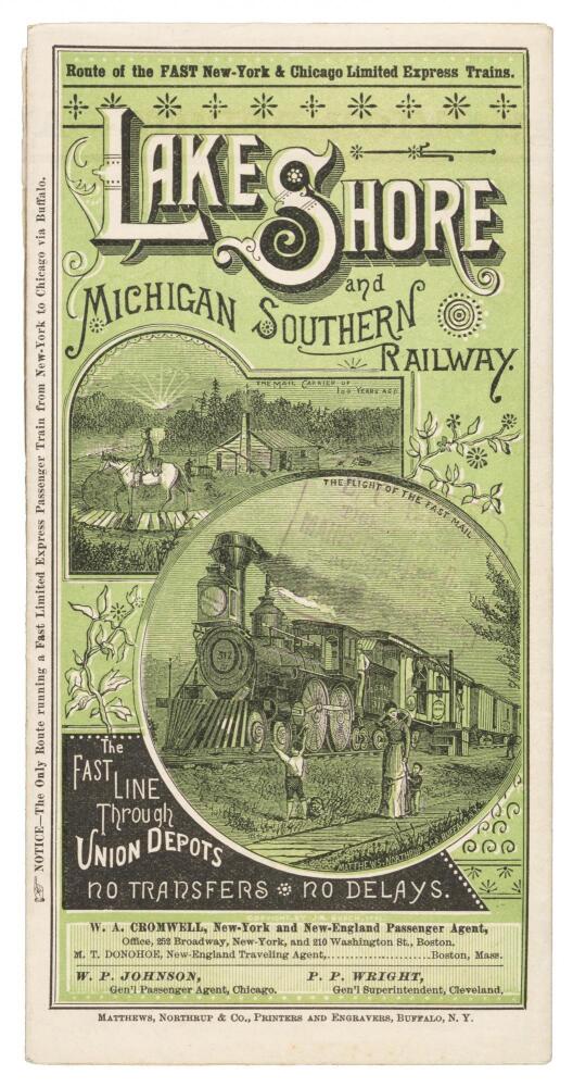Map of the Lake Shore and Michigan Southern Railway and its connections ...