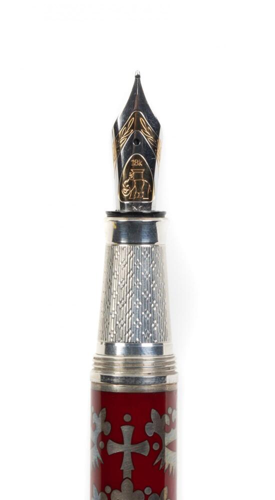 Gothic Masterpiece Red Enamel and Sterling Silver Limited Edition ...