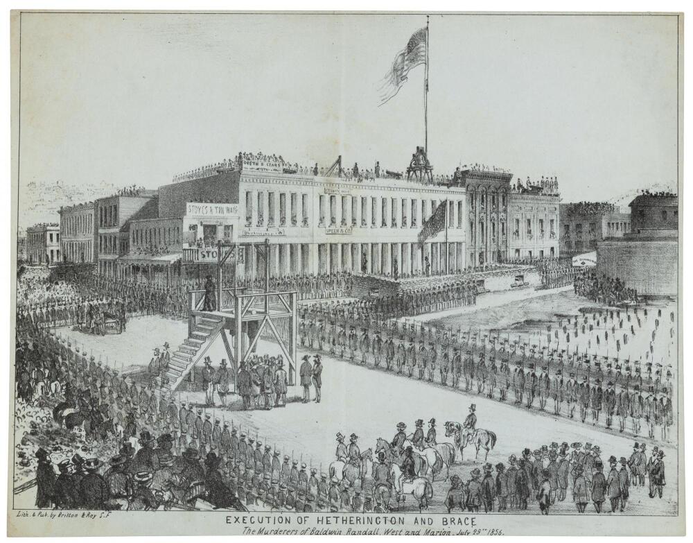 Execution of Hetherington and Brace. The Murderers of Baldwin, Randall ...