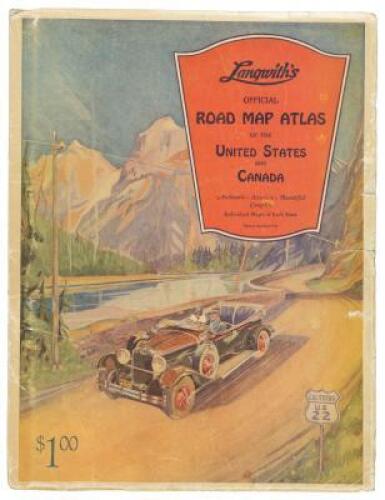Langwith's Folding road map atlas of the United States and Canada