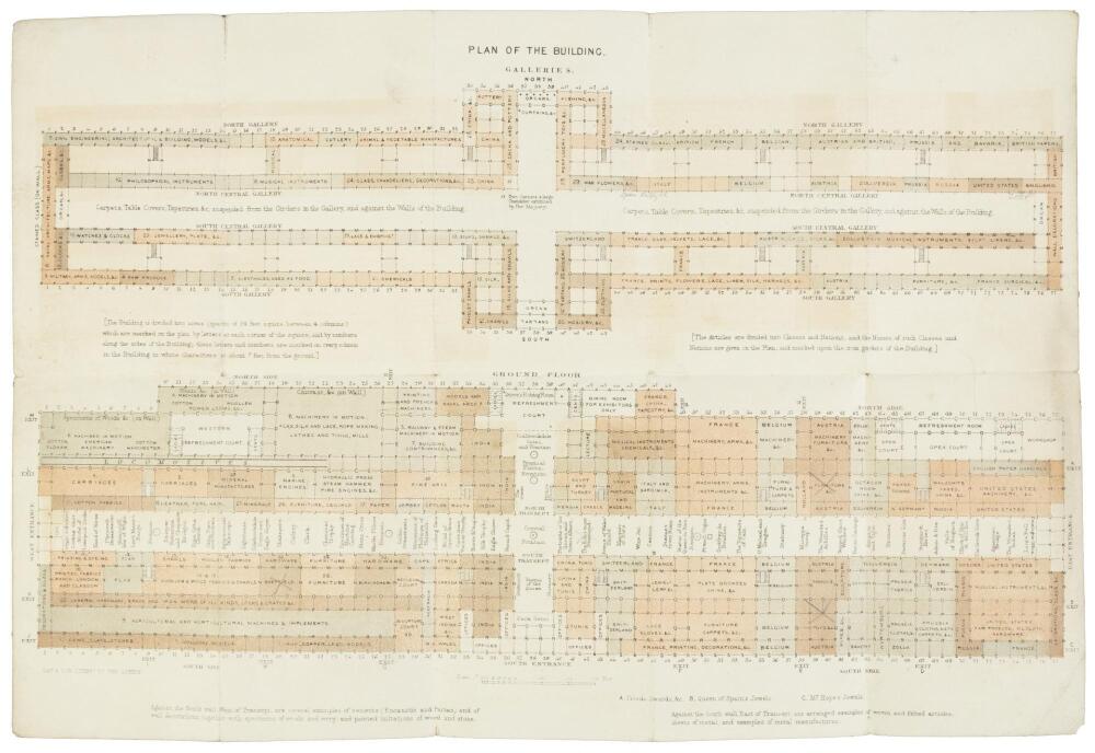 Plan of the Great Exhibition Building, 1851