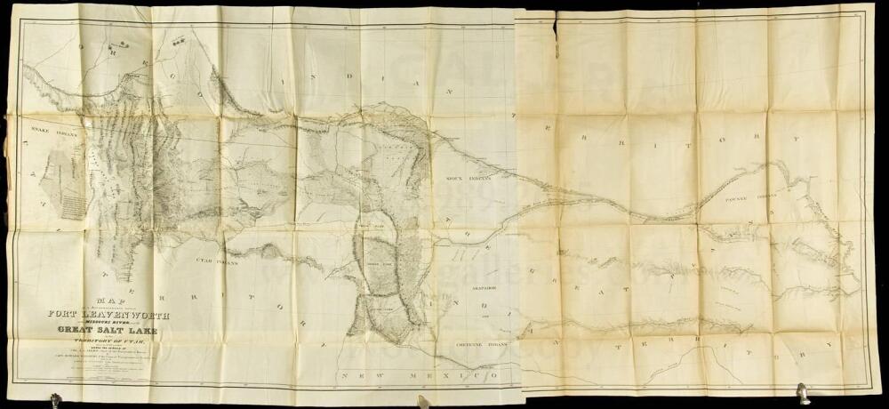 Map of the Great Salt Lake and Adjacent Country in the Territory of ...