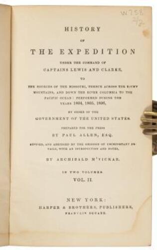 History of the Expedition under the Command of Captains Lewis and ...