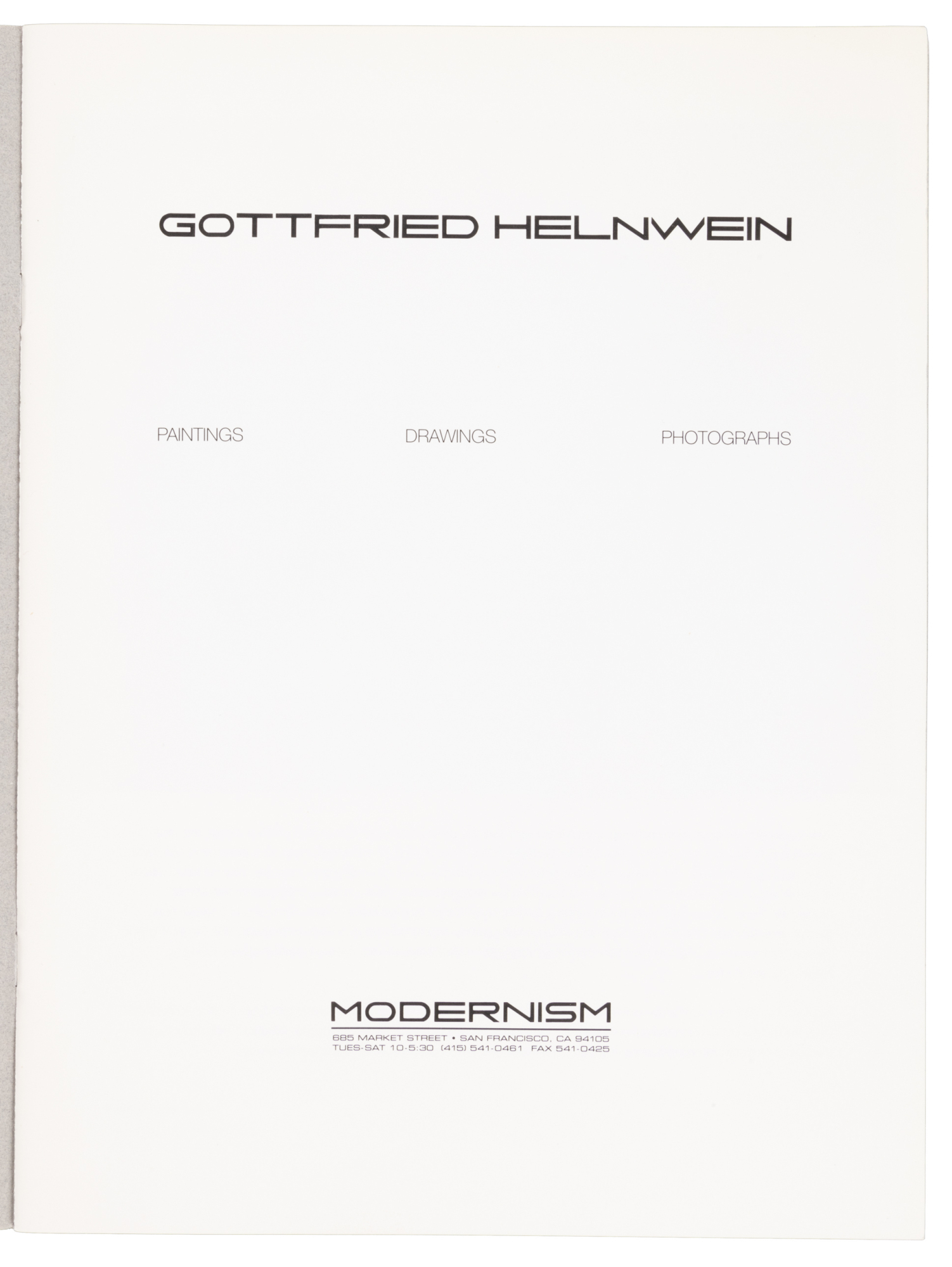 Gottfried Helnwein: Paintings Drawings Photographs