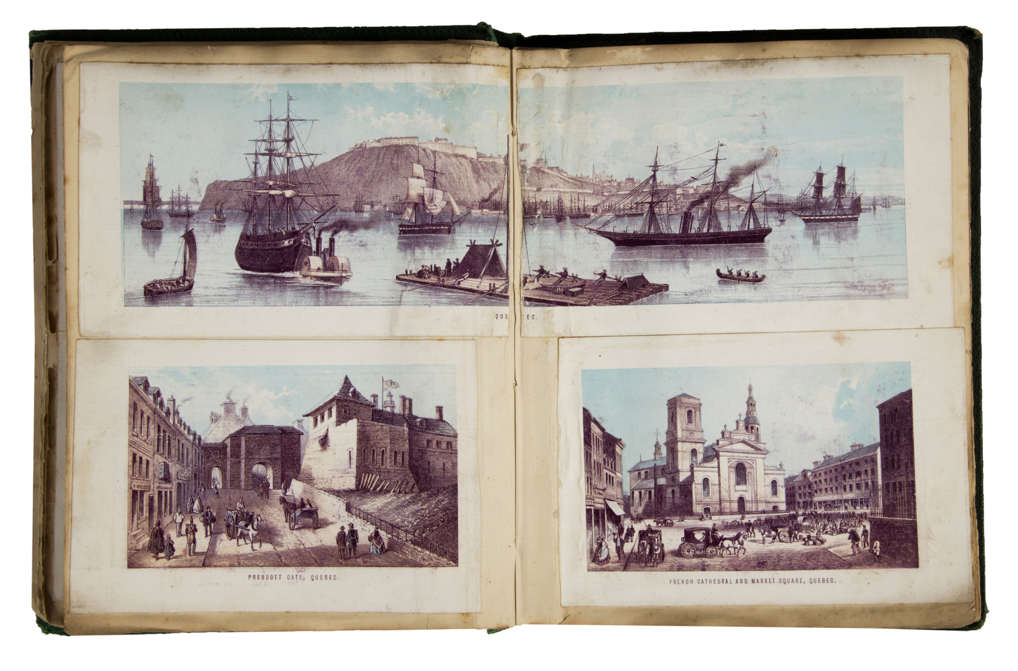 Scrapbook of late 19th century North American travel views
