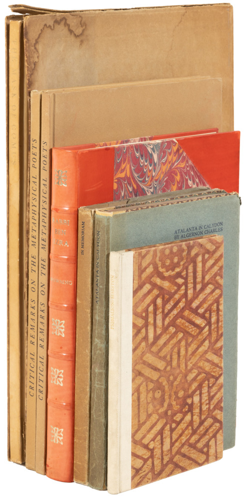 Six fine press editions of English poetry
